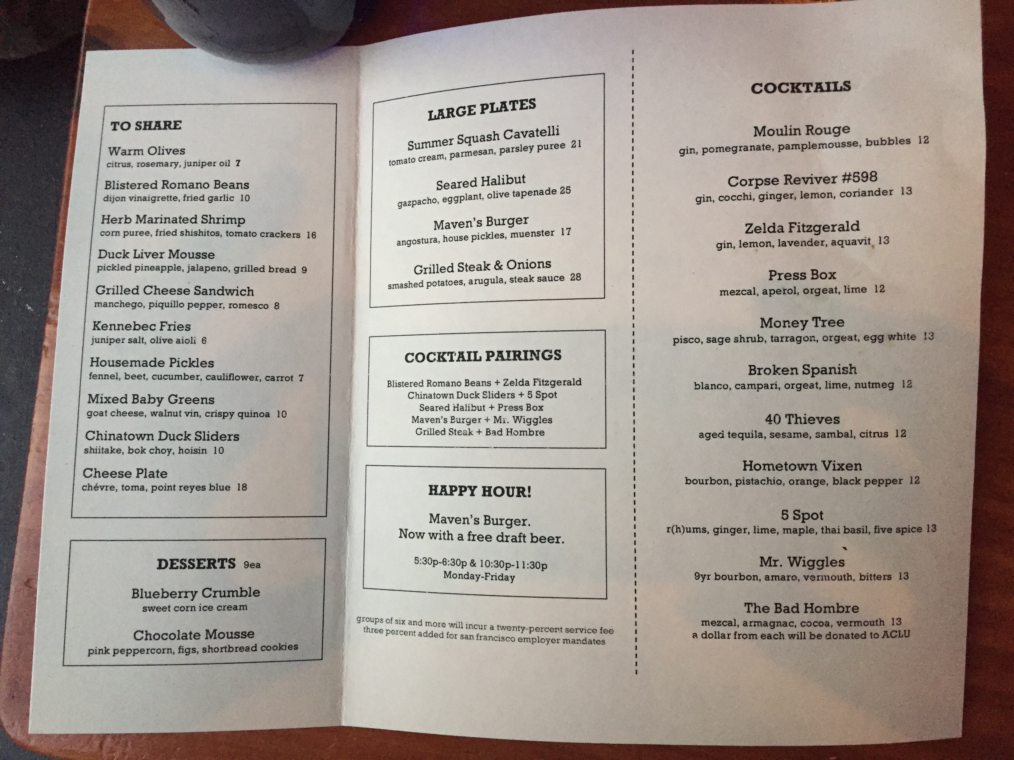 Restaurant Review – Maven | All Thyme Great